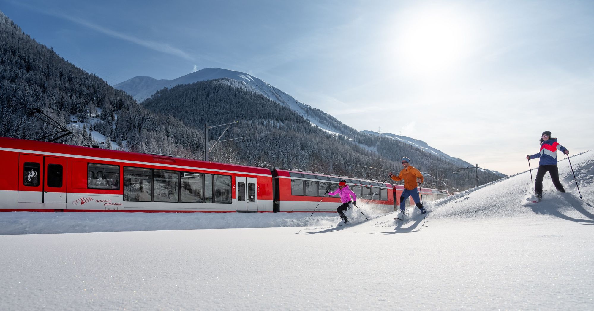 Winteraktivitäten im Goms